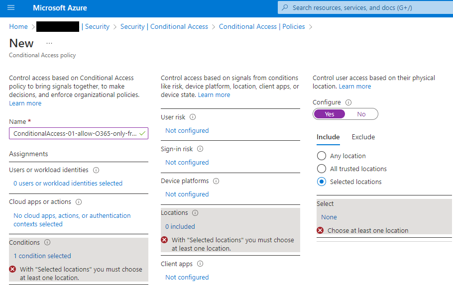 Azure – Utiliser la localisation GPS avec l’accès conditionnel Azure ...