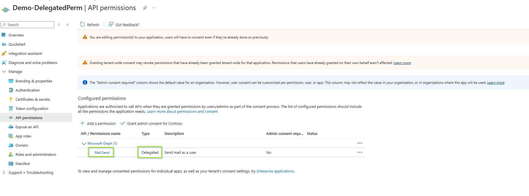 [Microsoft Graph] – Delegated permissions vs Application permissions ...