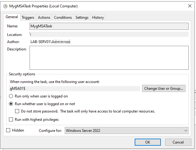 [Windows Server] – Utiliser un gMSA pour ses tâches planifiées | Le Blog Technique